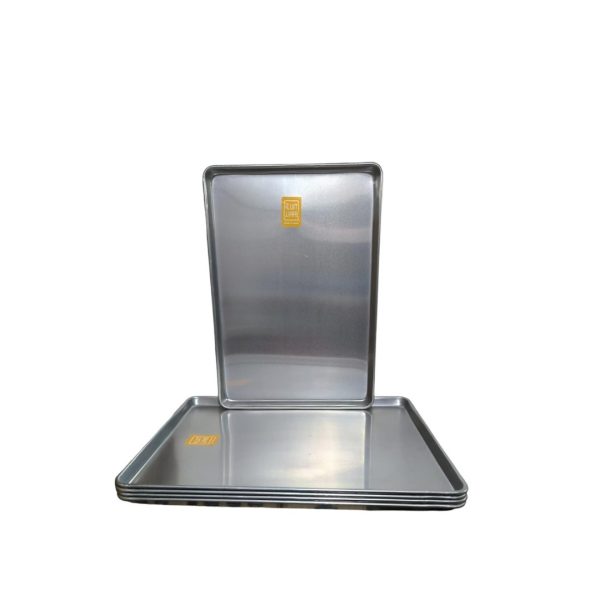 Caja de 12 bandejas panaderas lisas 65x45cm Alumware / Mod. AWBP651M ...