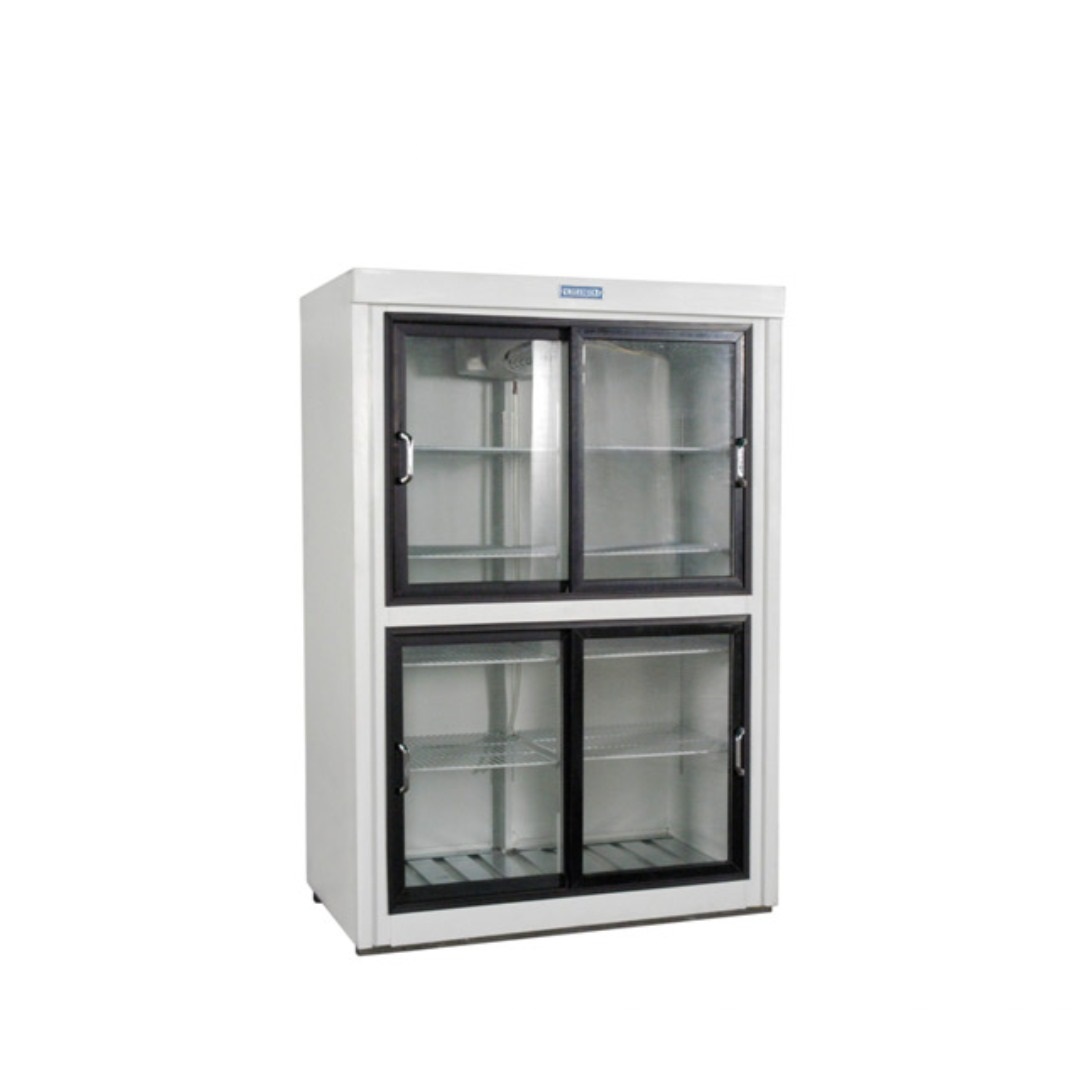 Enfriador Exhibidor Vertical cuatro puertas corredizas Tecoven / Mod. VS-4PP - Equipamiento San ...